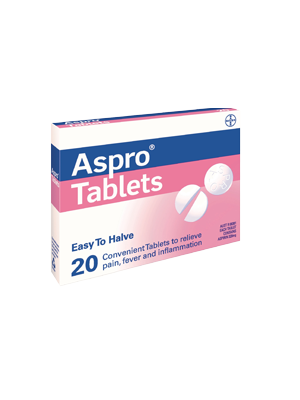 Bayer Aspro® Tablets, 500mg - Ctn/16