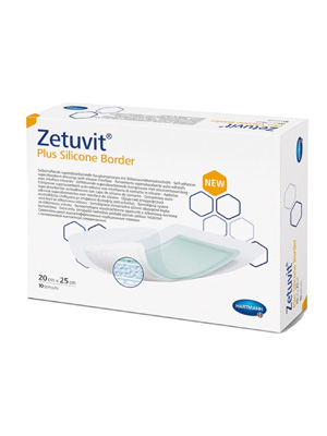 Zetuvit Plus Silicone Border Dressing 20x25cm - Box/10