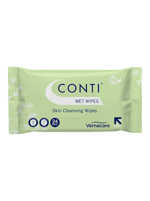 Conti® Plastic-Free Cleansing Flushable Wet Wipes 50 pk – Ctn/12