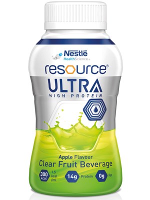 RESOURCE® ULTRA Clear Fruit Beverage Apple 200mL - Ctn/24