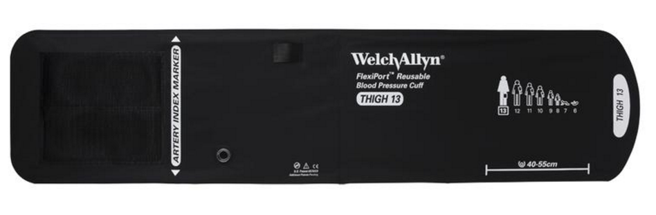 Welch Allyn FlexiPort BP Cuff; Size13 Thigh, Reusable, No Tubes / Connector